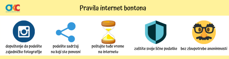 Internet bonton - pravila onlajn lepog ponašanja Obrazovno kreativni centar